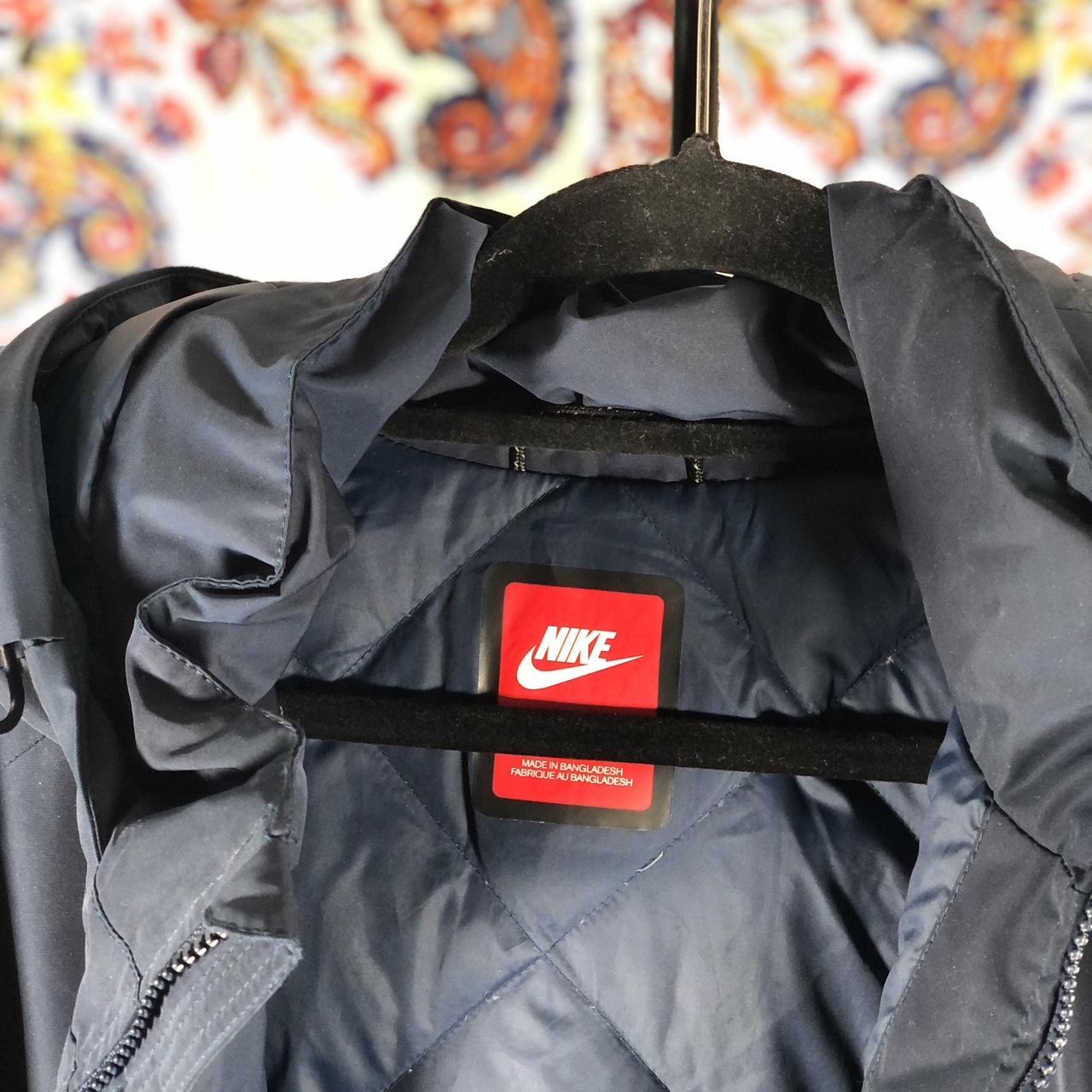 Nike Raincoat / Jacket Colour: Blue Size: M but... - Depop