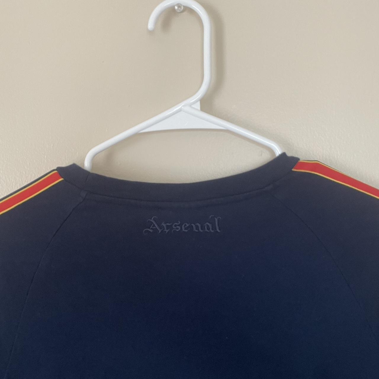 Arsenal stripe icons t-shirt vintage 80’s retro... - Depop