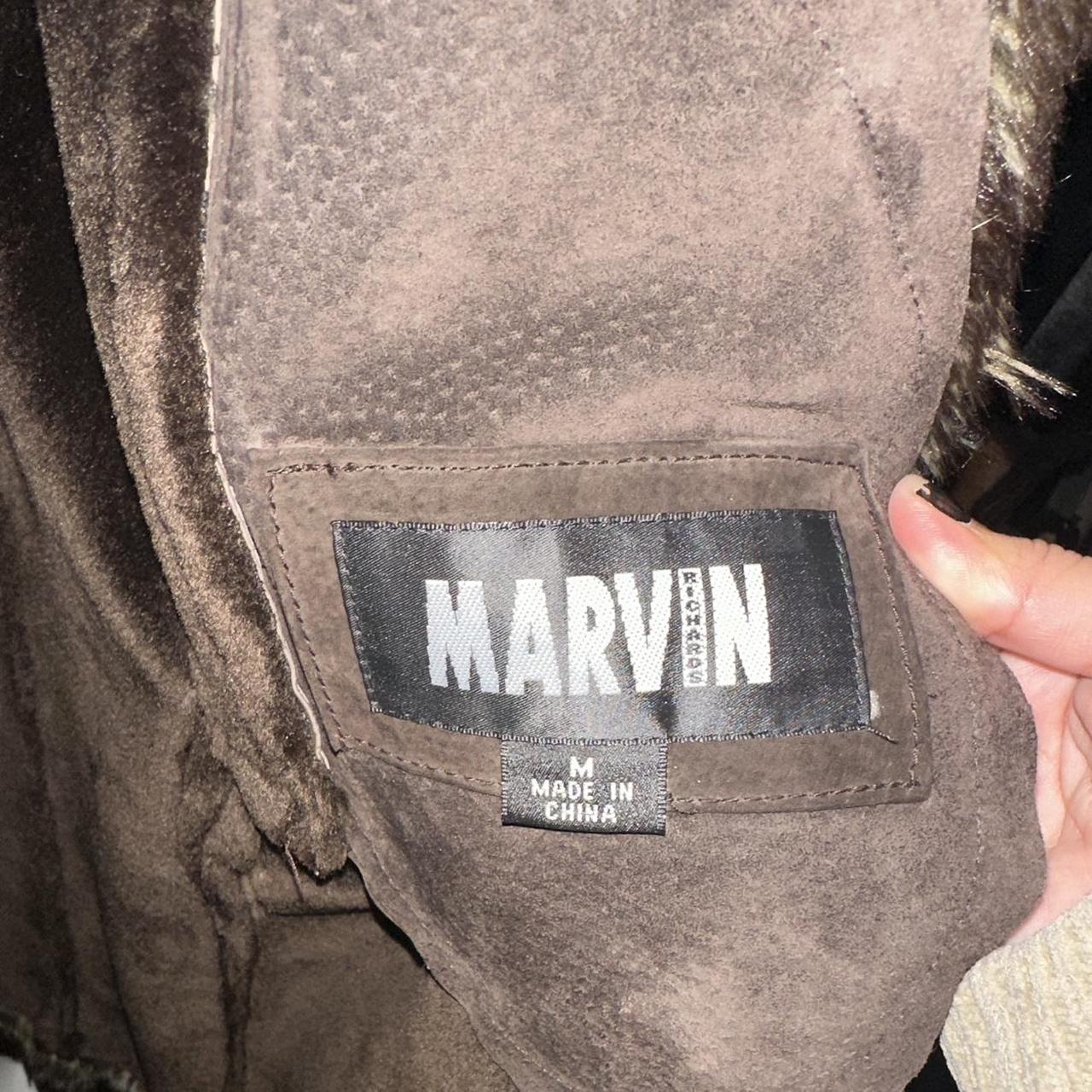 Vintage Marvin Richard’s chocolate brown penny lane... - Depop