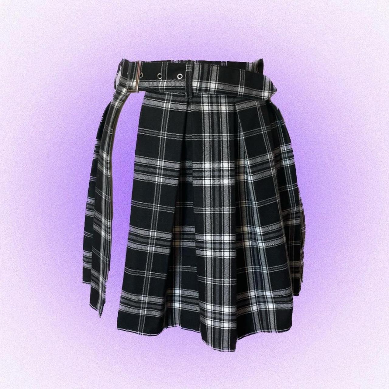 Grid skirt wrap It’s meant to be worn with... - Depop