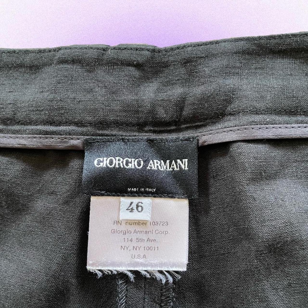 Thin dark gray giorgio Armani trousers Worn but no... - Depop