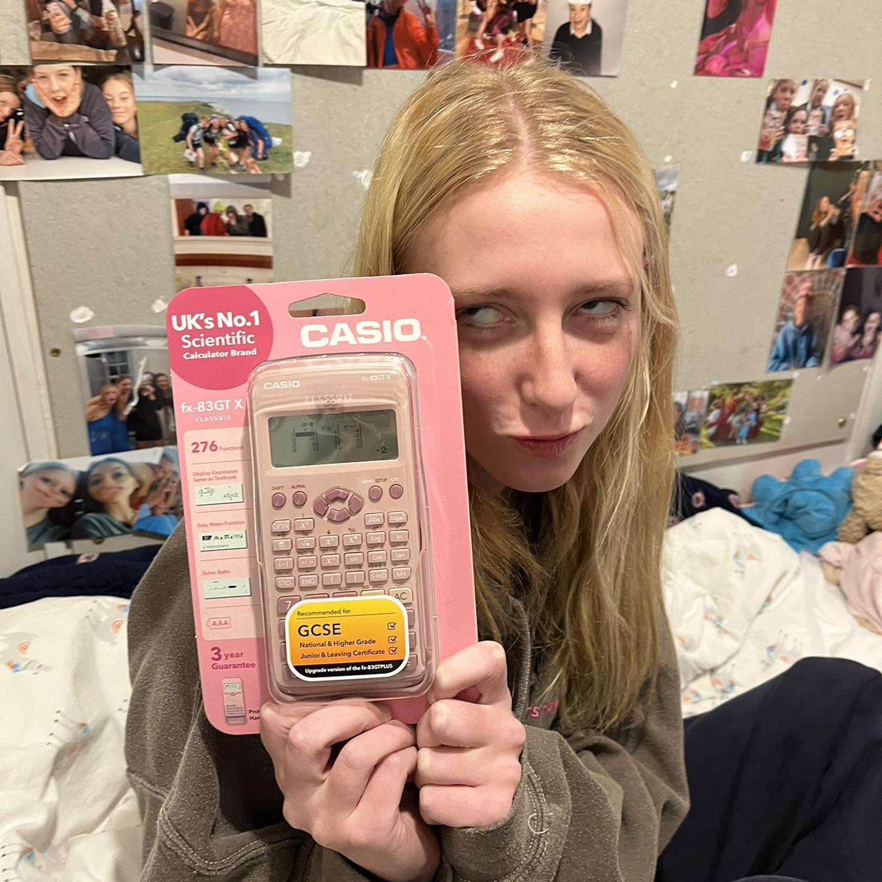pink casio calculator buy if u wanna pass ur... - Depop
