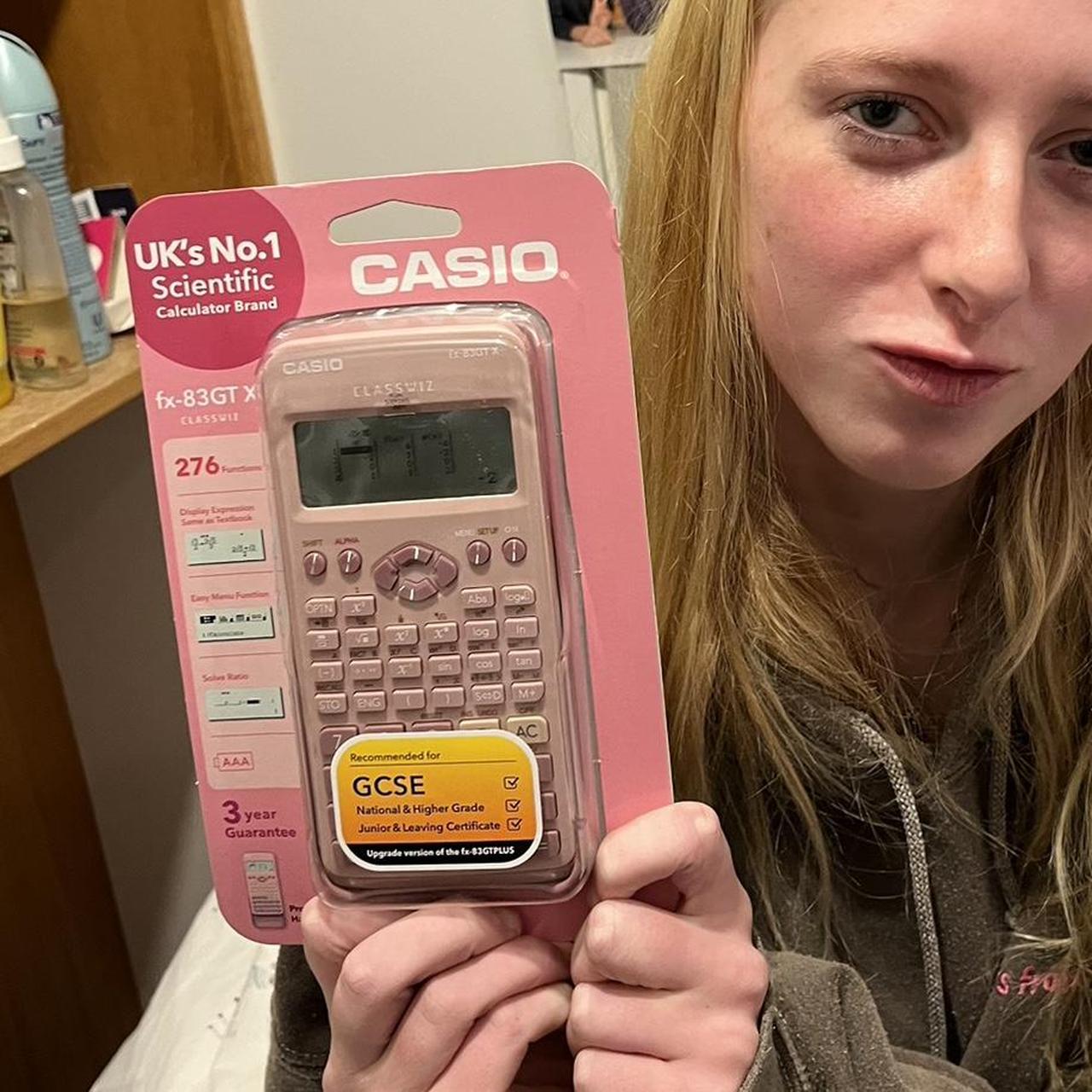 pink casio calculator buy if u wanna pass ur... - Depop