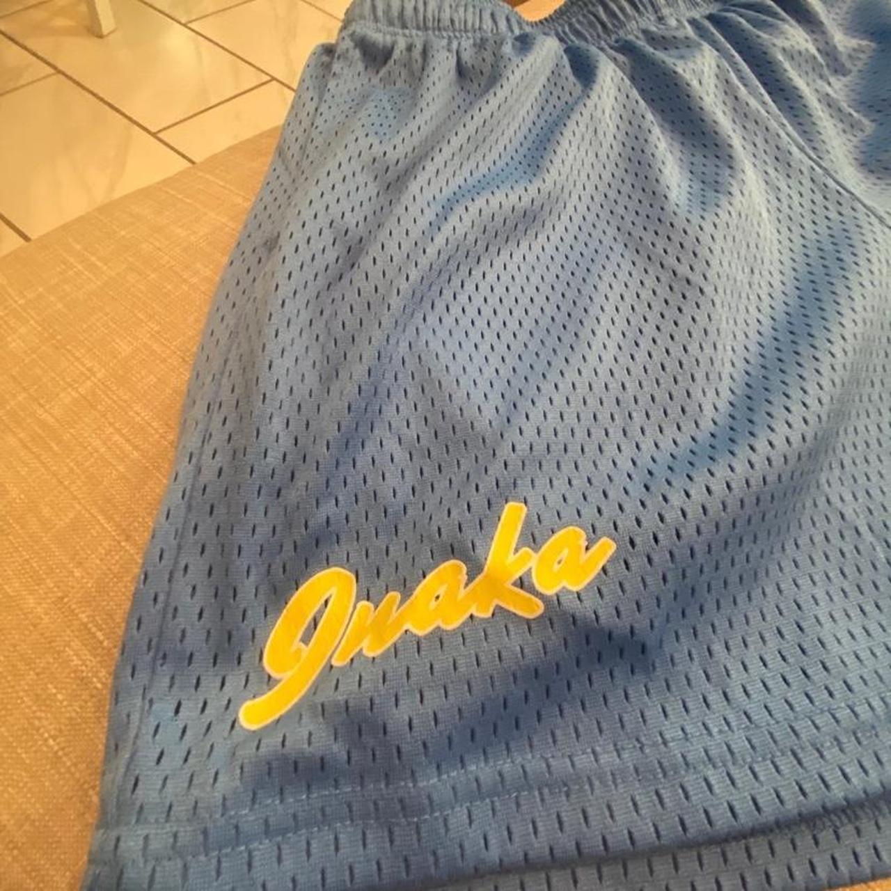 Blue and yellow Inaka Power shorts #sportswear | Depop