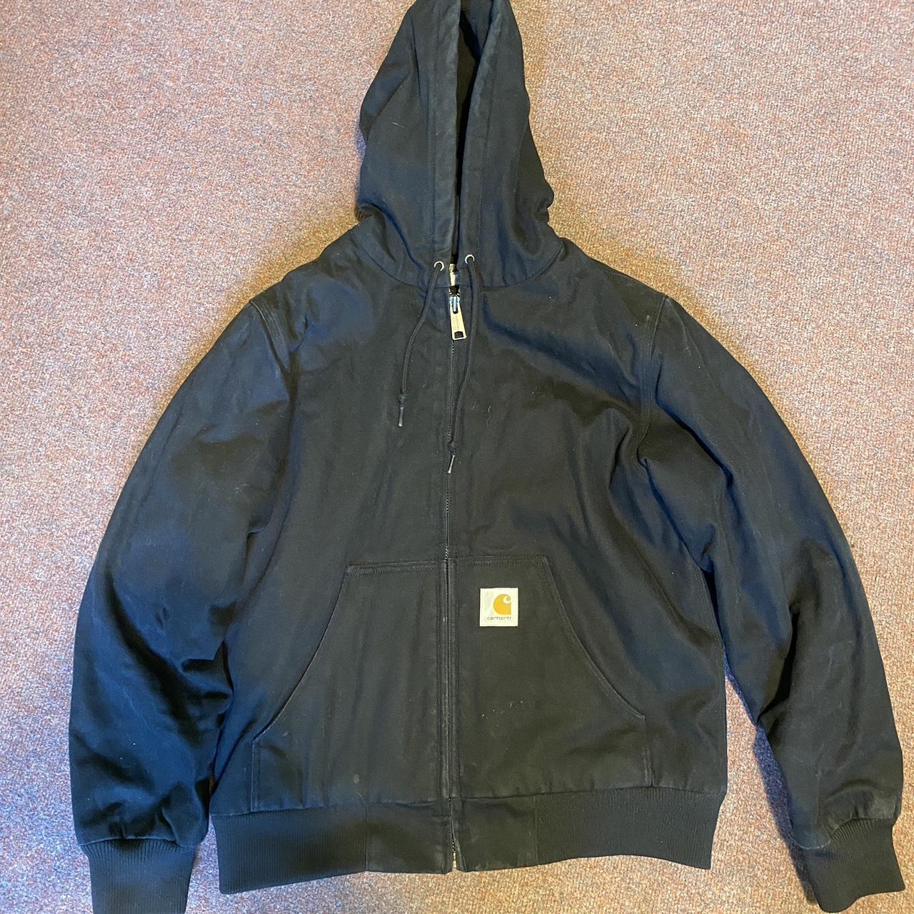 Carhatt Used Active Jacket, nice cropped fit Size:... - Depop