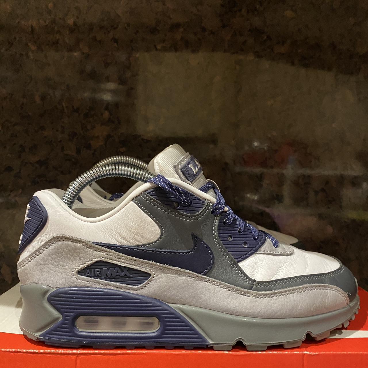 Nike air max 90 Lahar grey and navy... - Depop