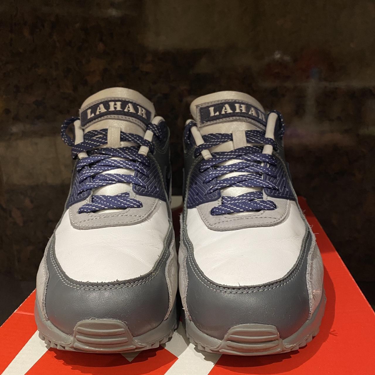 Nike air max 90 Lahar grey and navy... - Depop