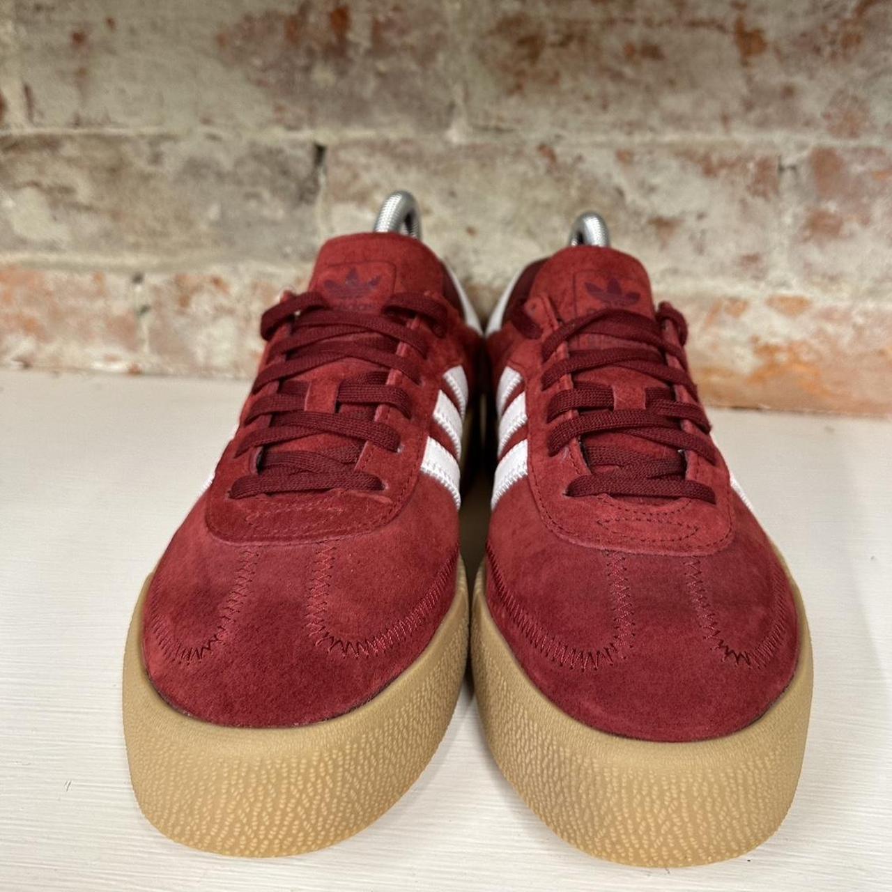 Adidas samba rose suede burgundy and gum... - Depop