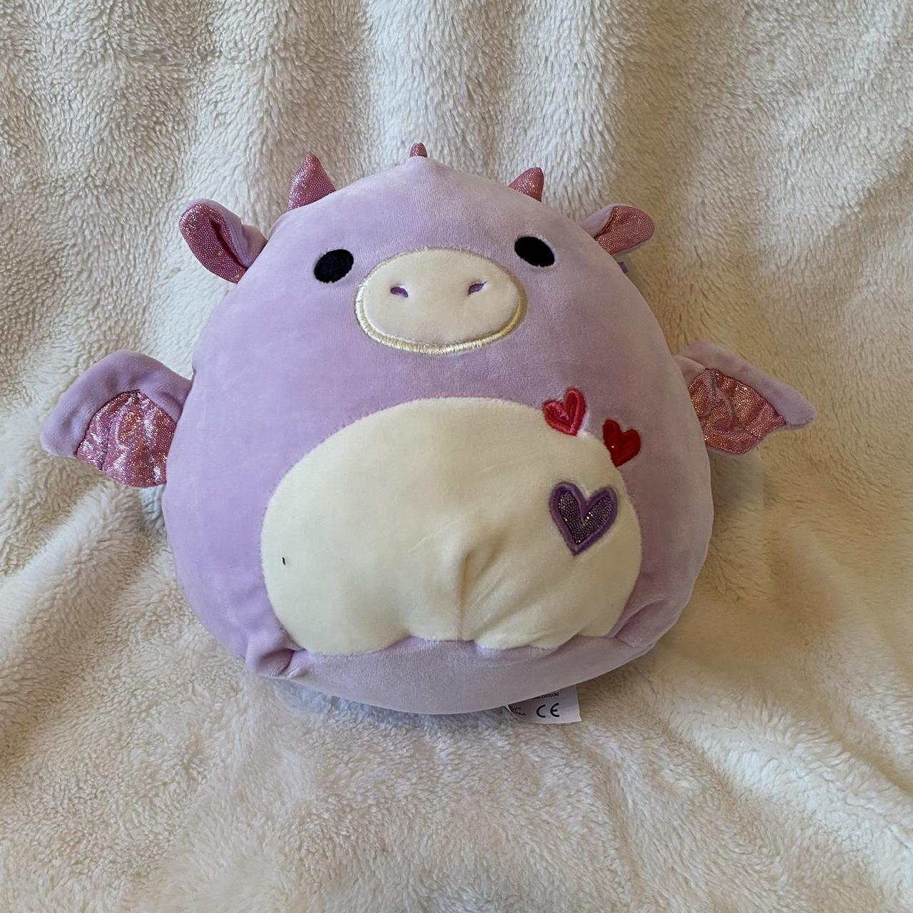 Dina the dragon with hearts valentine edition 8”... - Depop