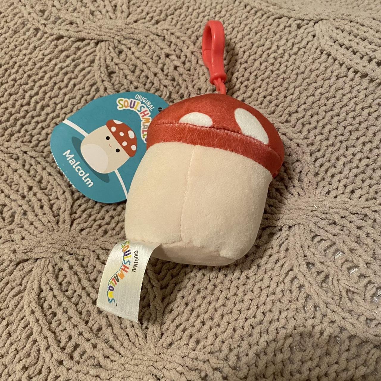 Malcom the Mushroom Squishmallow Clip with tag... - Depop
