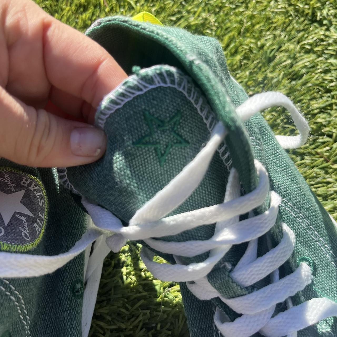 green converse! 🌱🌱 great condition! scuffs as shown. - Depop
