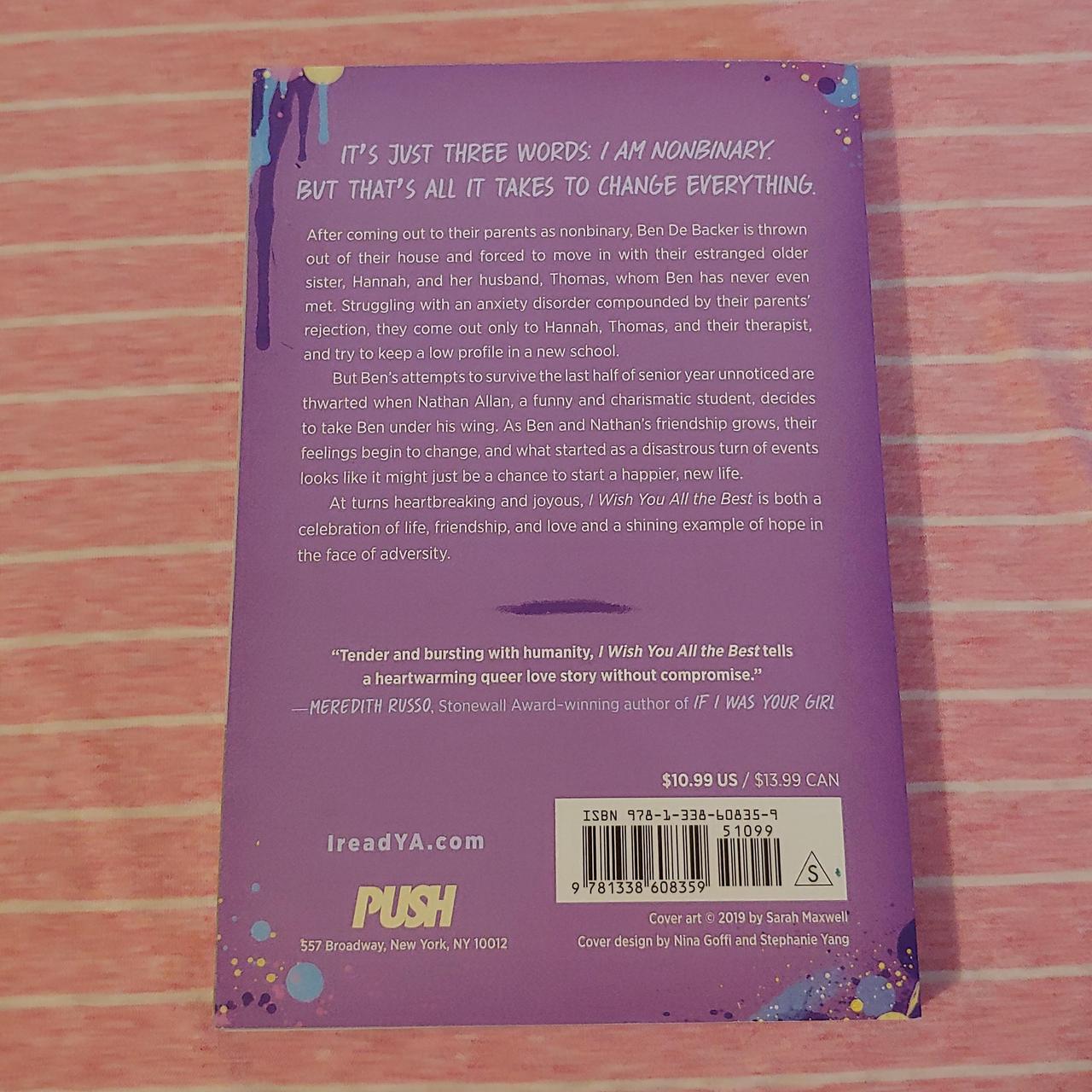 I Wish You All the Best by Mason Deaver Paperback,... - Depop