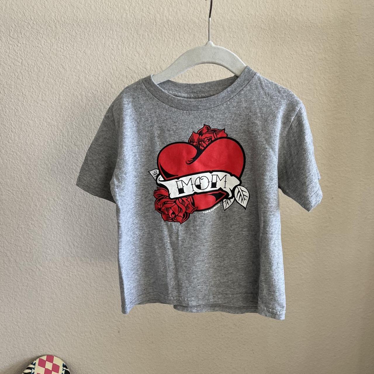 Toddler Tattoo “Mom” T-Shirt. size: not listed but... - Depop
