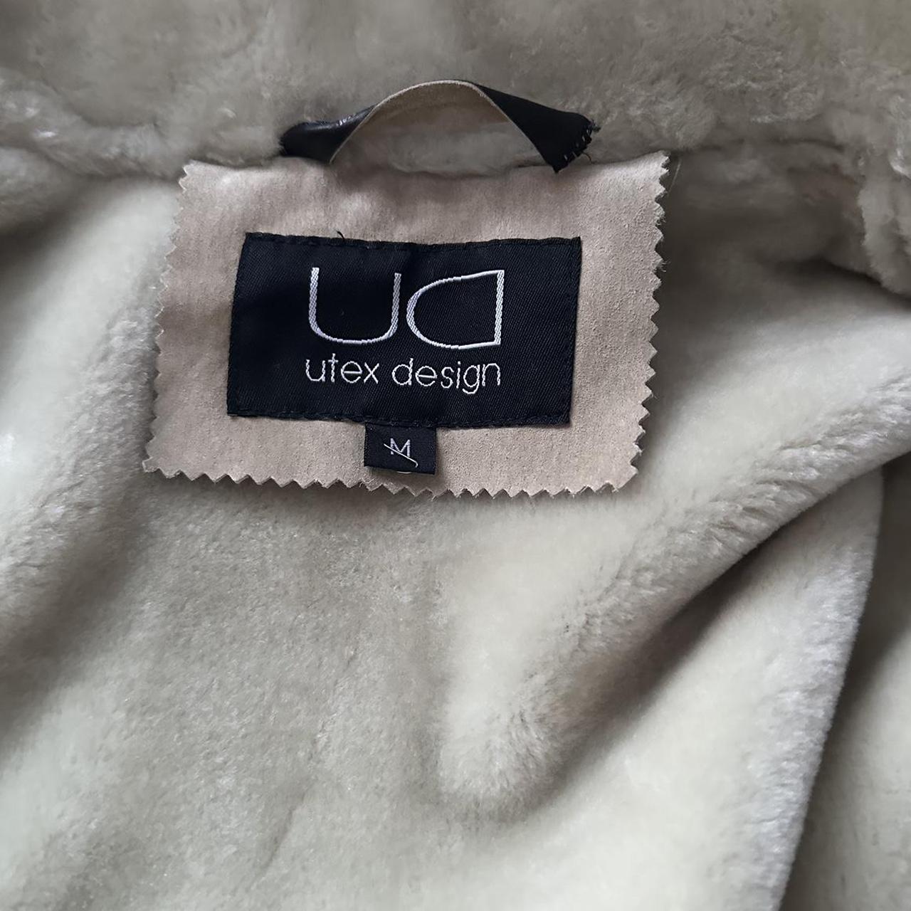 Brand Utex Design coat - long sleeve 💗 Beige faux... | Depop