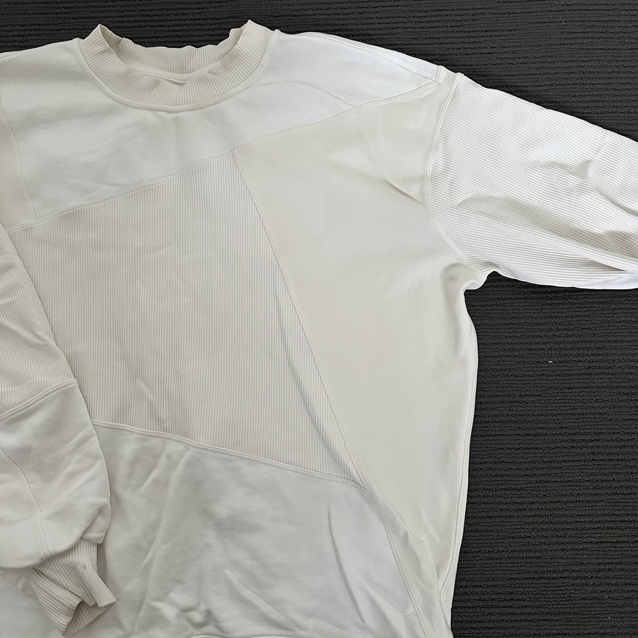 Lululemon white oversized jumper. made of variety of... | Depop