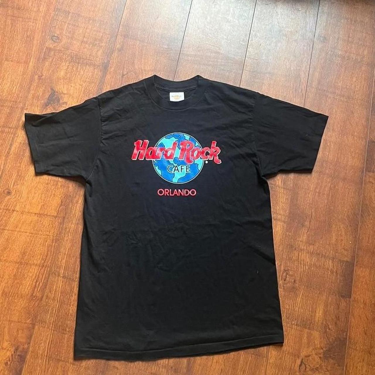 Mens vintage black hard rock cafe tee Size large - Depop