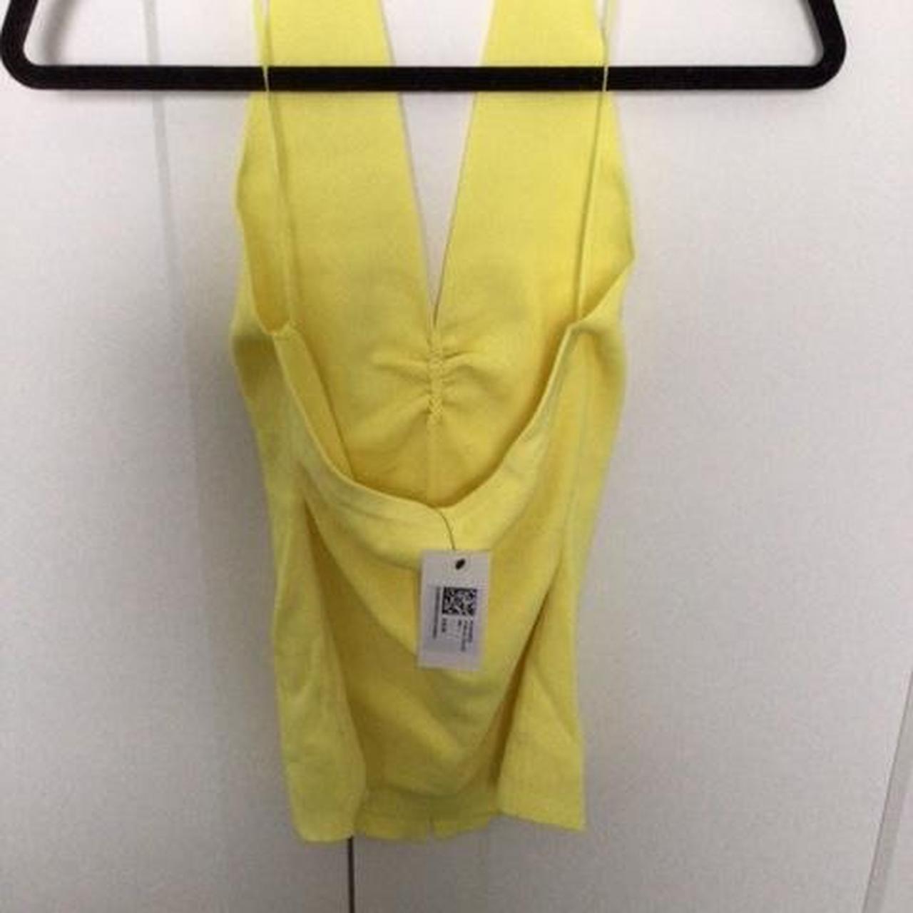 Glassons yellow backless top Size L Brand new with... - Depop