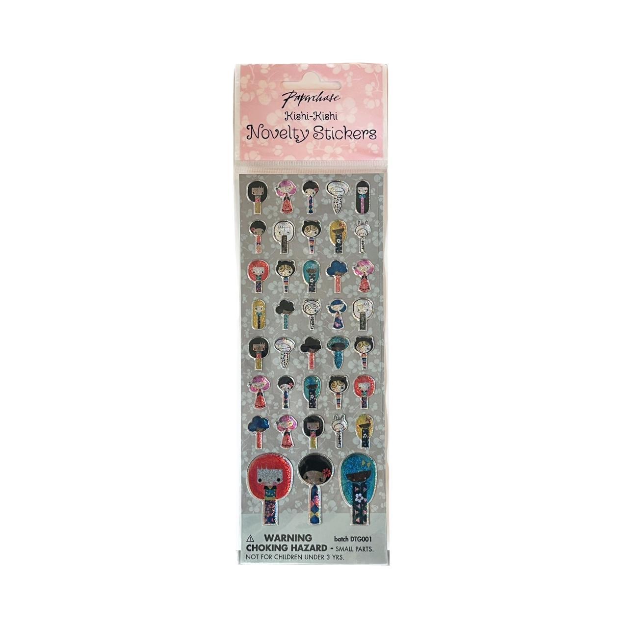 kishi kishi/paperchase stickers pack - small, 3d,... - Depop