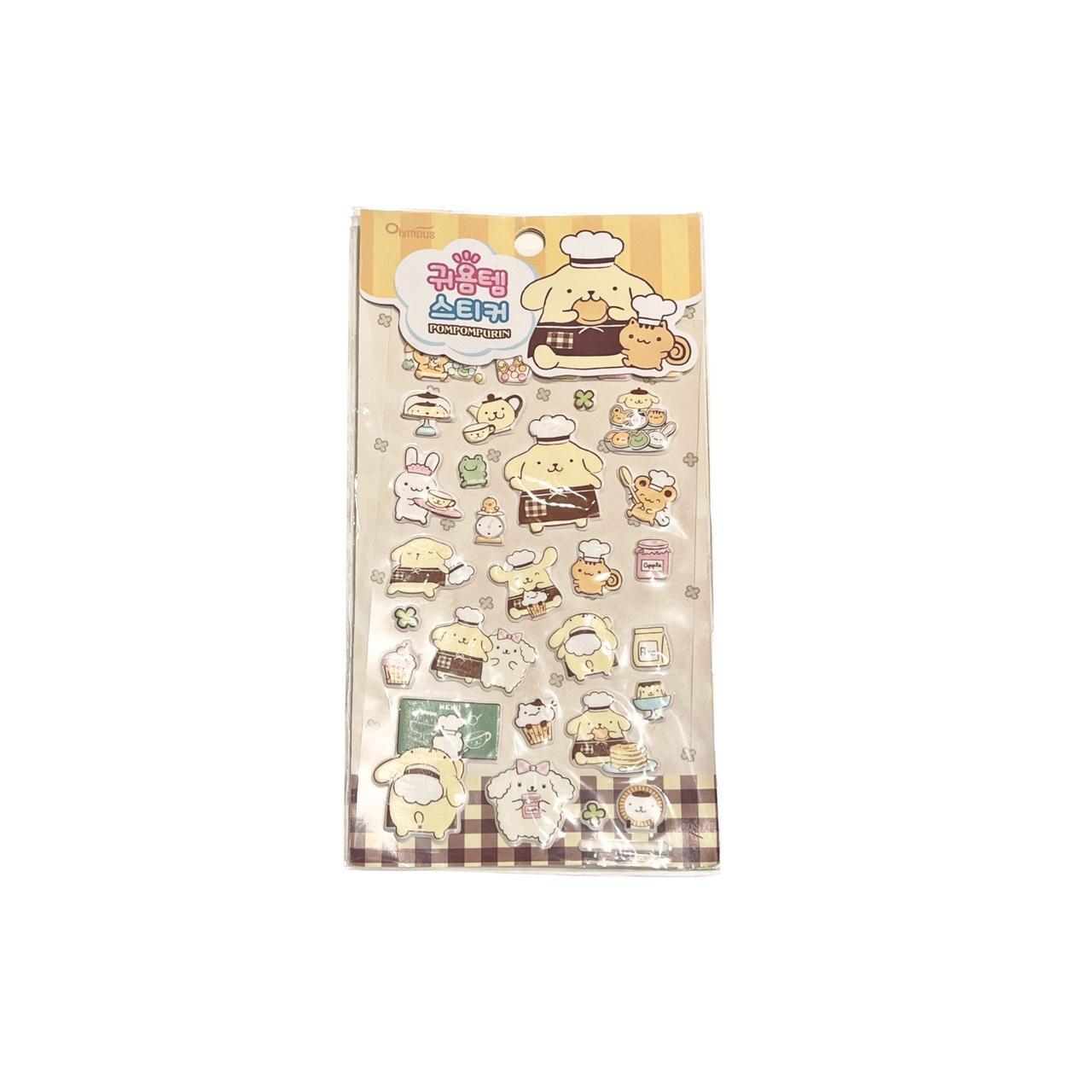 pompompurin puffy 3d sticker pack - unopened -... - Depop
