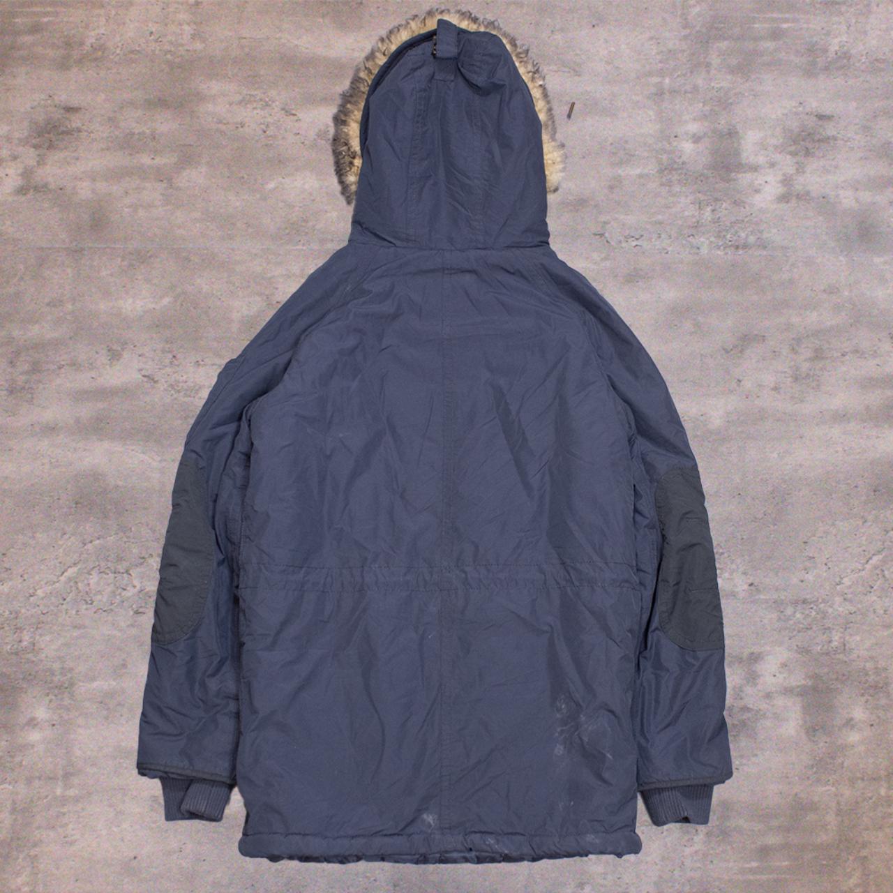 Siako Regiment N3B Military Navy Fur Lined Parka... - Depop