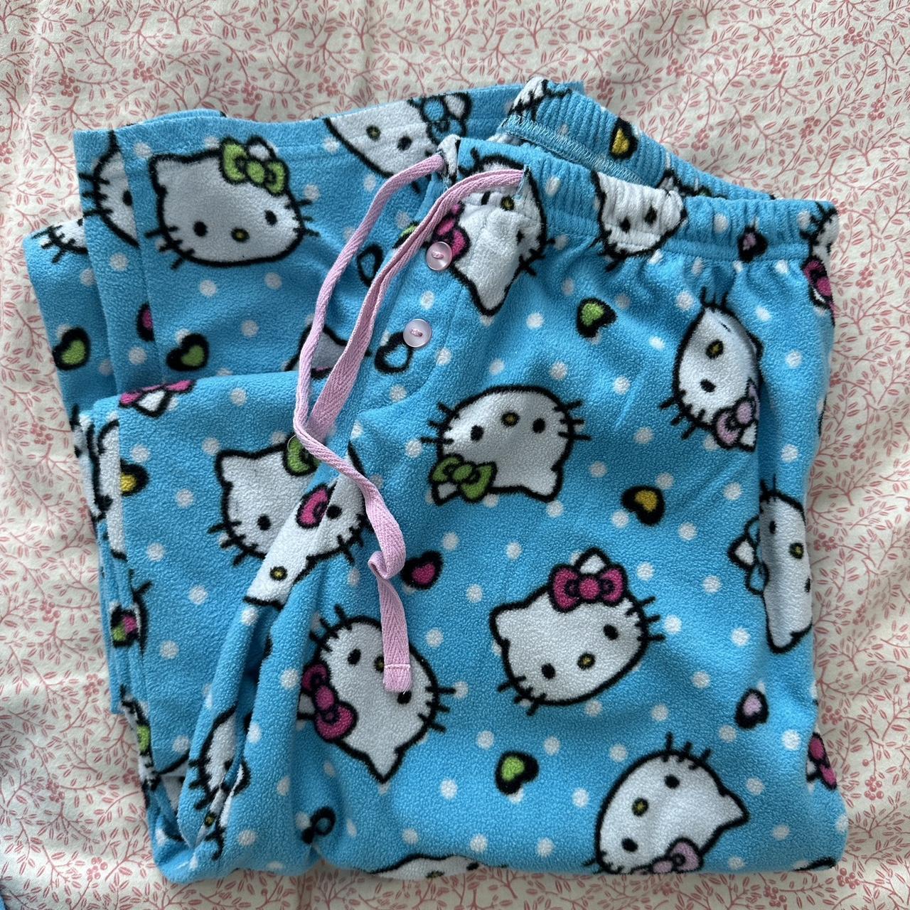 Hello Kitty Women's Blue Pajamas | Depop