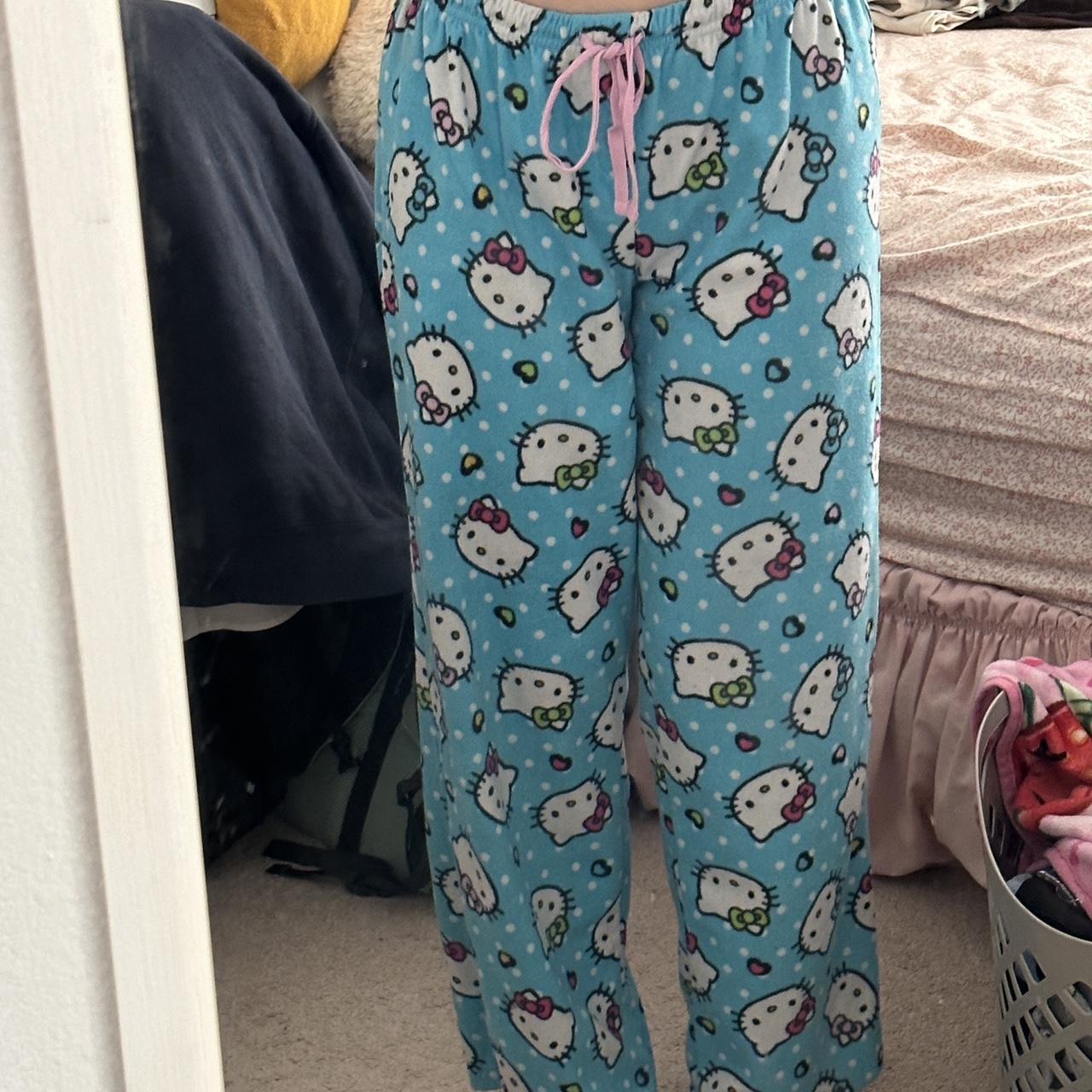 Hello Kitty Women's Blue Pajamas | Depop