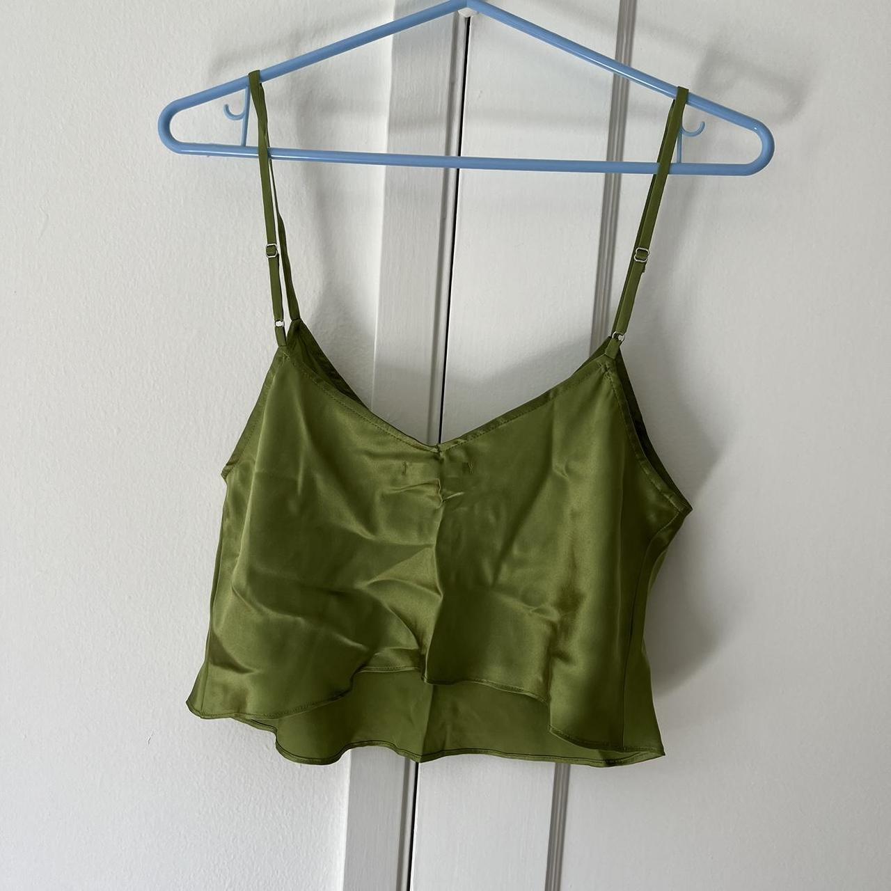 NWOT Reformation Silk Cropped Tank size M. Send me... - Depop