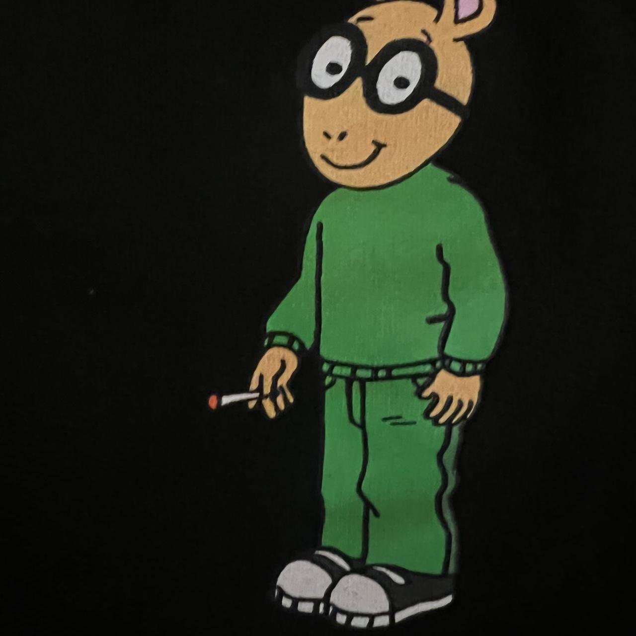 Arthur Smoking black hoodie Condition 9/10 Label... - Depop