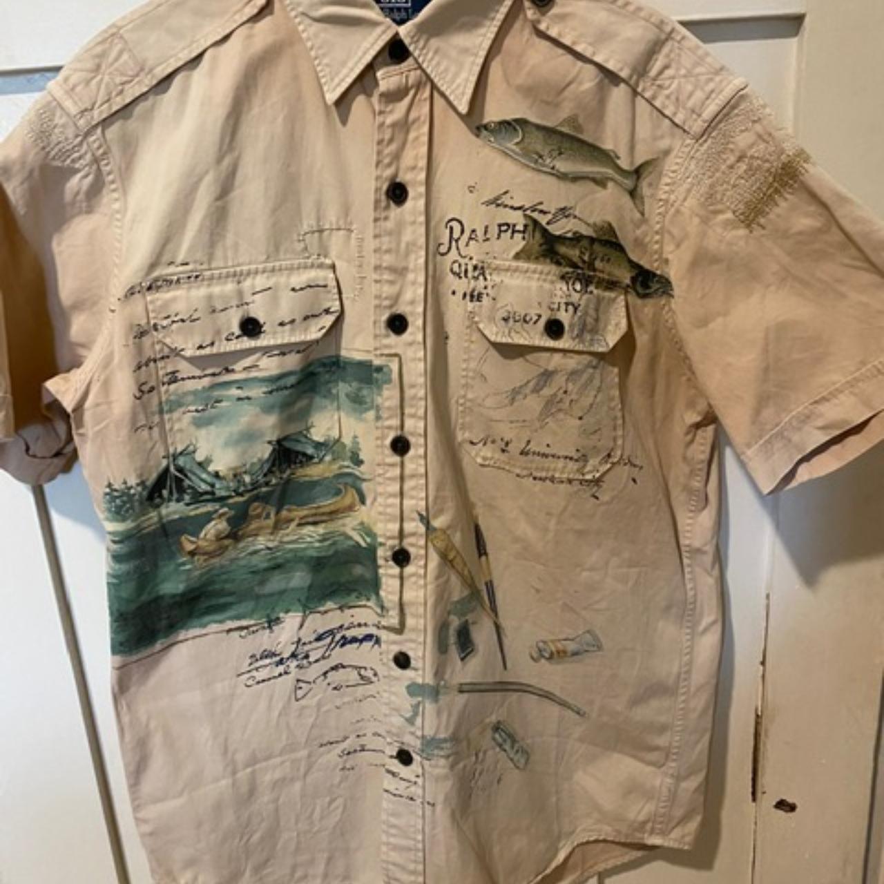 Rare Medium Short Sleeve Trapper Lake... | Depop