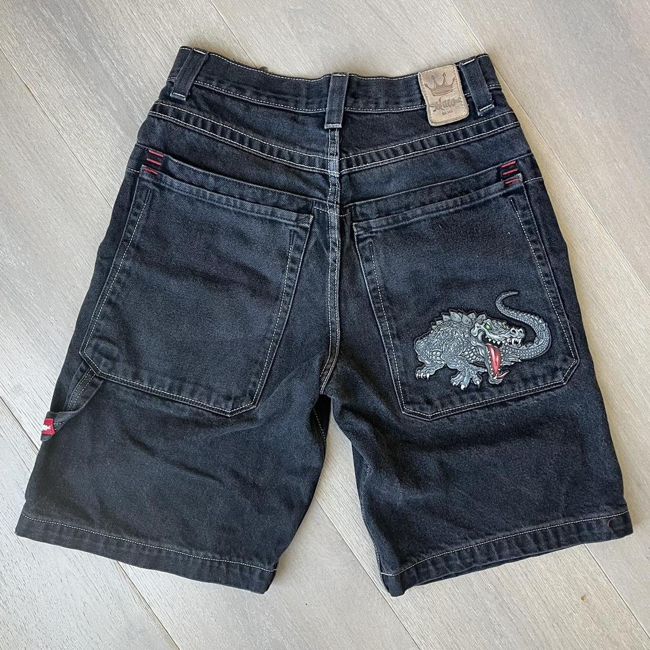 Vintage JNCO Rare Embroidered Alligator Jorts Jean... - Depop