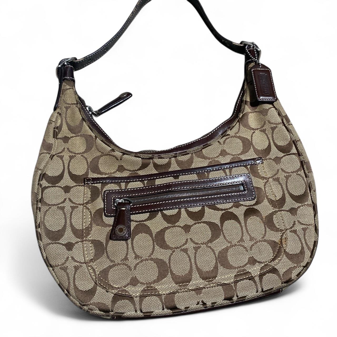 Hobo COACH Signature Croissant Shoulder Bag Brown... | Depop