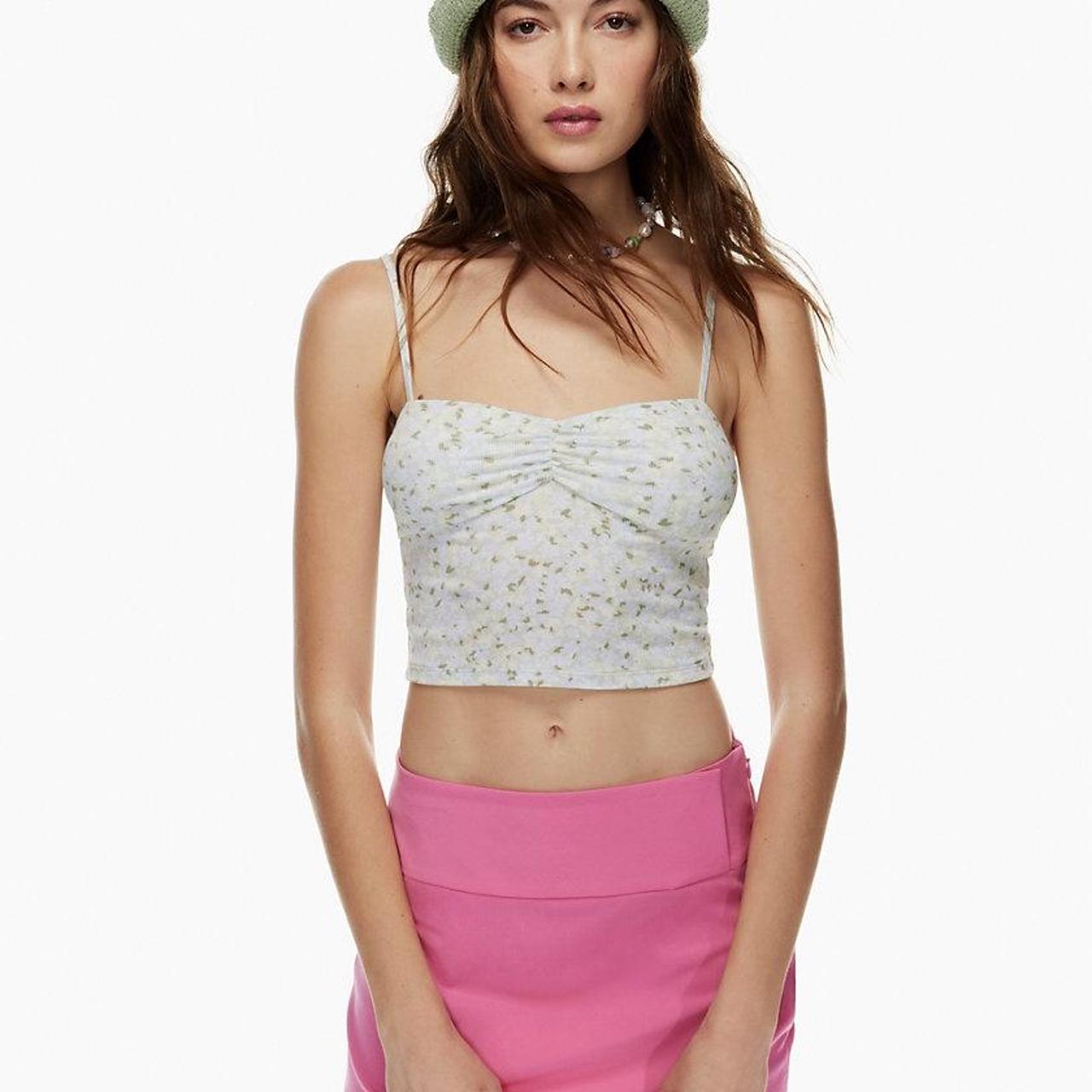 Floral Aritzia Tank Top Im open to any offers... - Depop