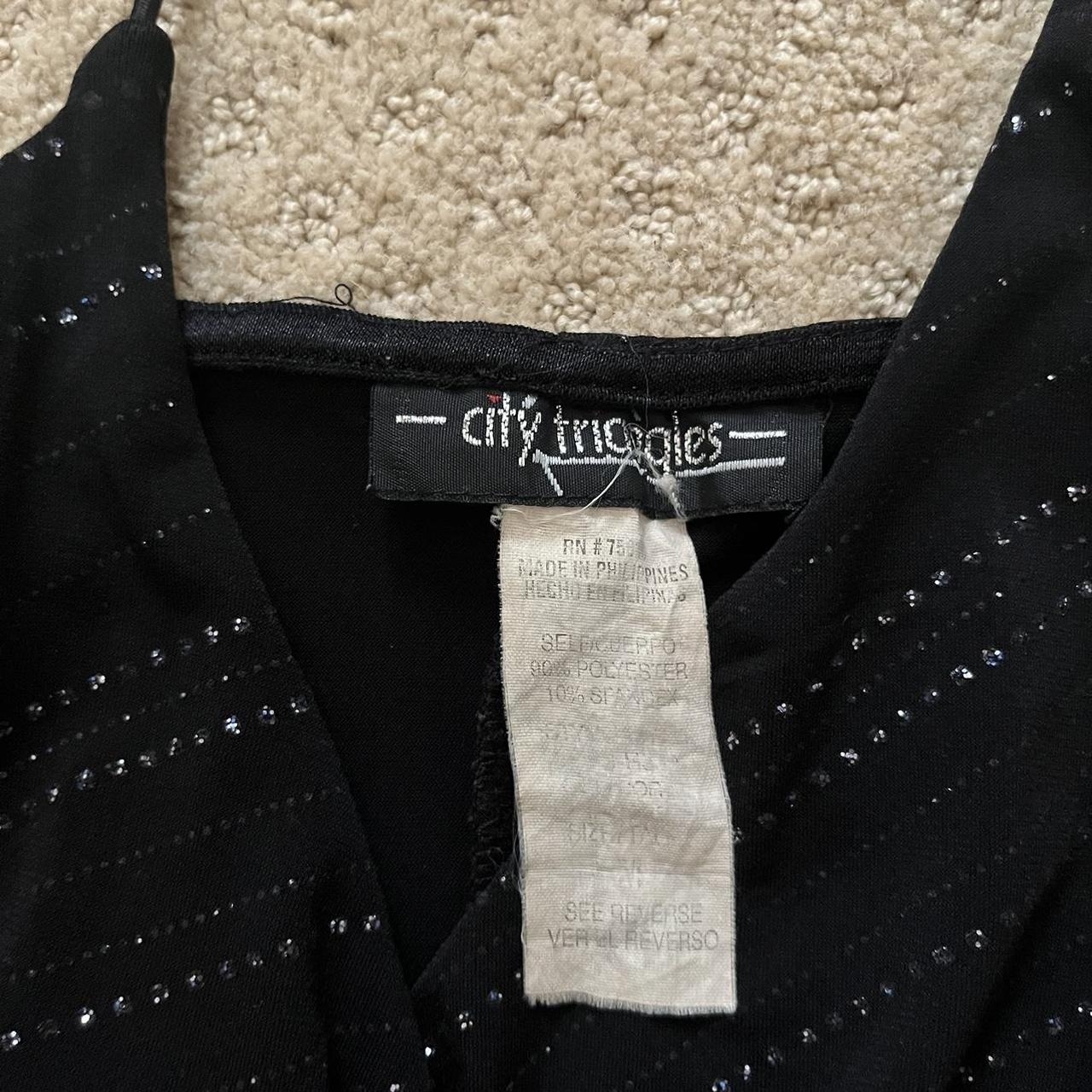 Cute city triangles sparkly midi dress - Depop