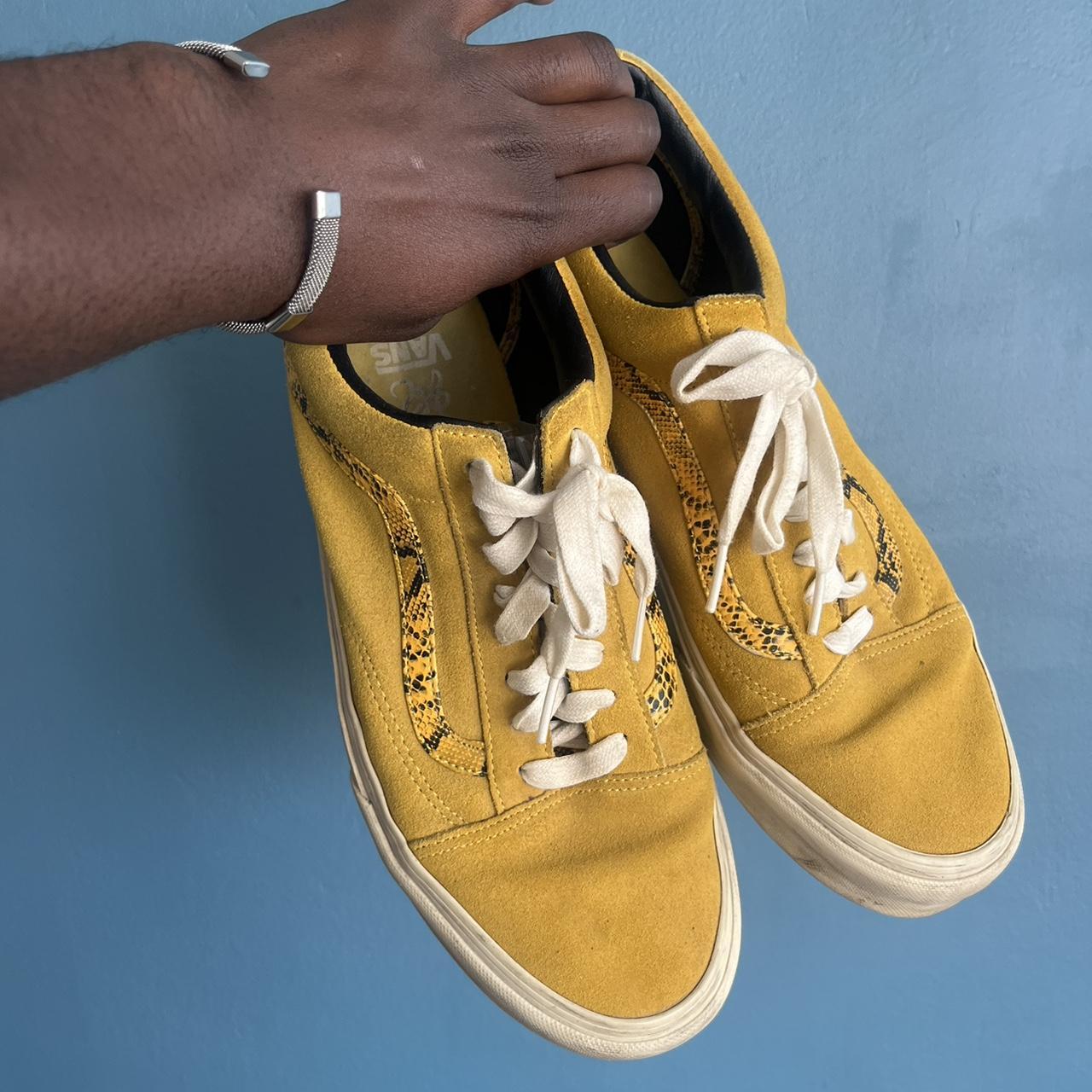 Vans - Mustard Yellow Snake Print - Depop