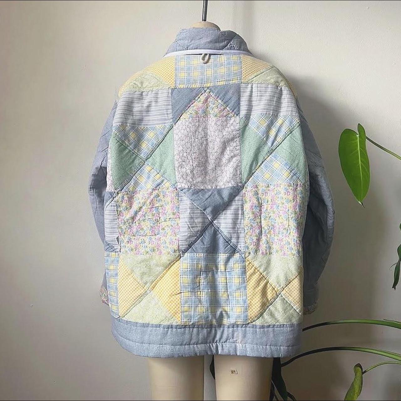 Handmade coat made from a vintage quilt from the... - Depop