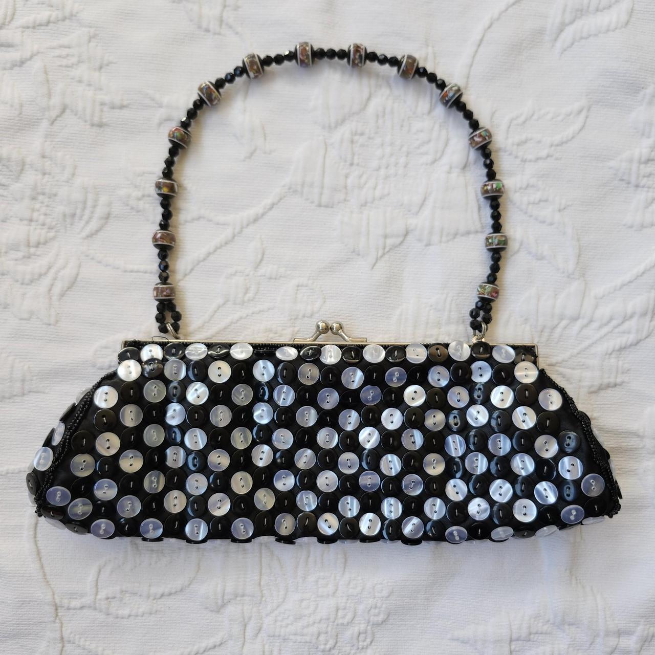 Black Button Bag Purse -No buttons missing #y2k... | Depop