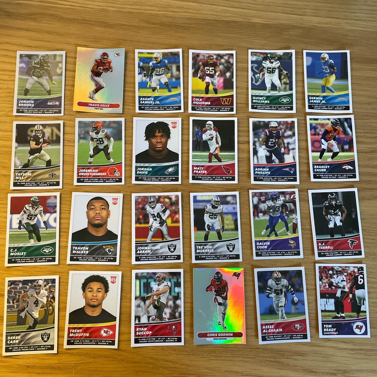24 NFL Panini Trading Stickers Set of 24 American... - Depop