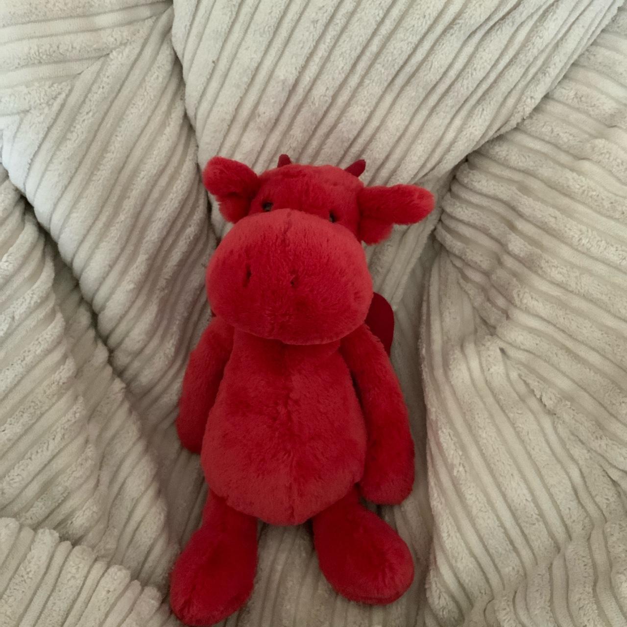 Jellycat Medium Bashful Red Dragon In perfect... - Depop