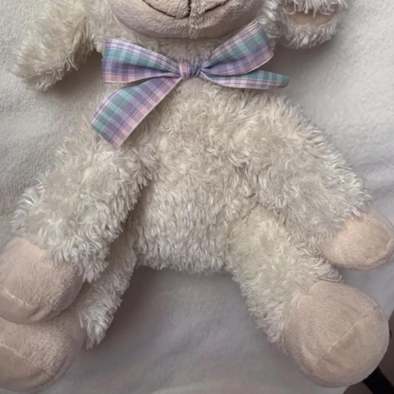 white cream sheep plush soft toy 30cm white cream... - Depop