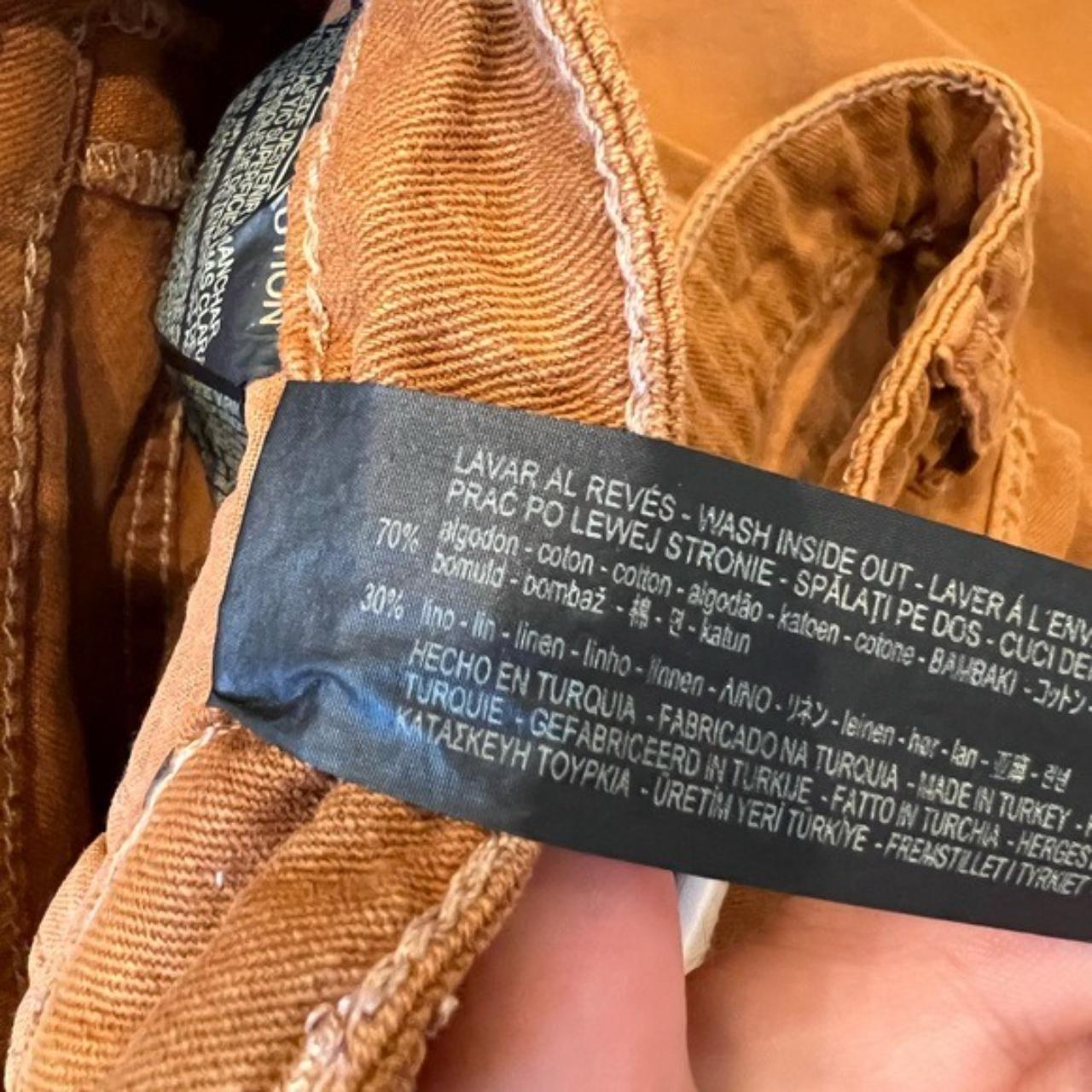 Zara Barrel Leg Boyfriend Jeans in Toffee Brown. New... - Depop