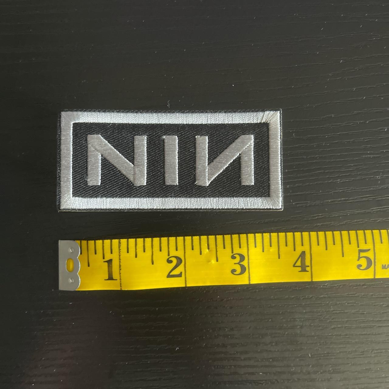 NIN Nine Inch Nails patch Sew on/iron on, comes as... - Depop