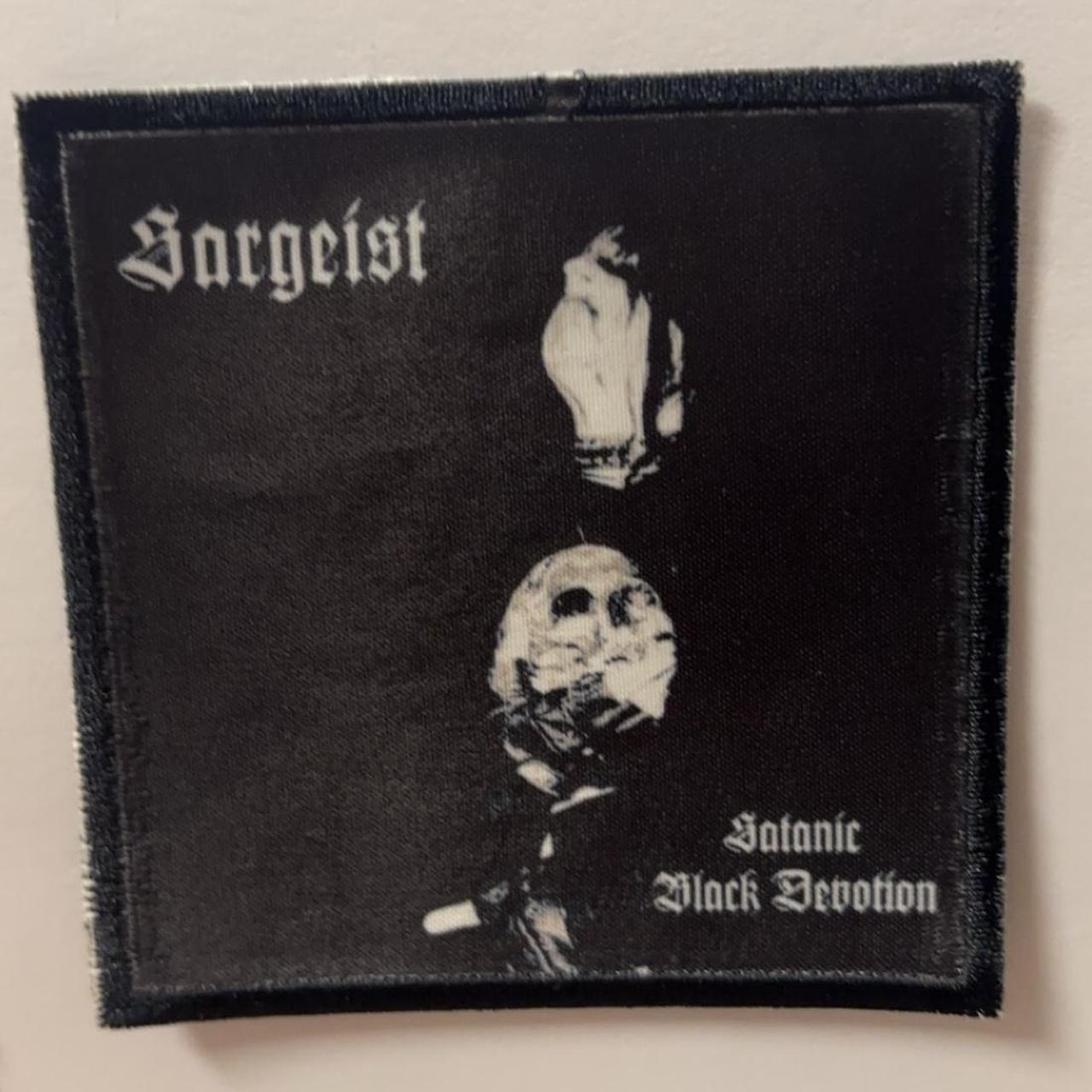 Sargesit Satanic Black Devotion sublimated patch... | Depop