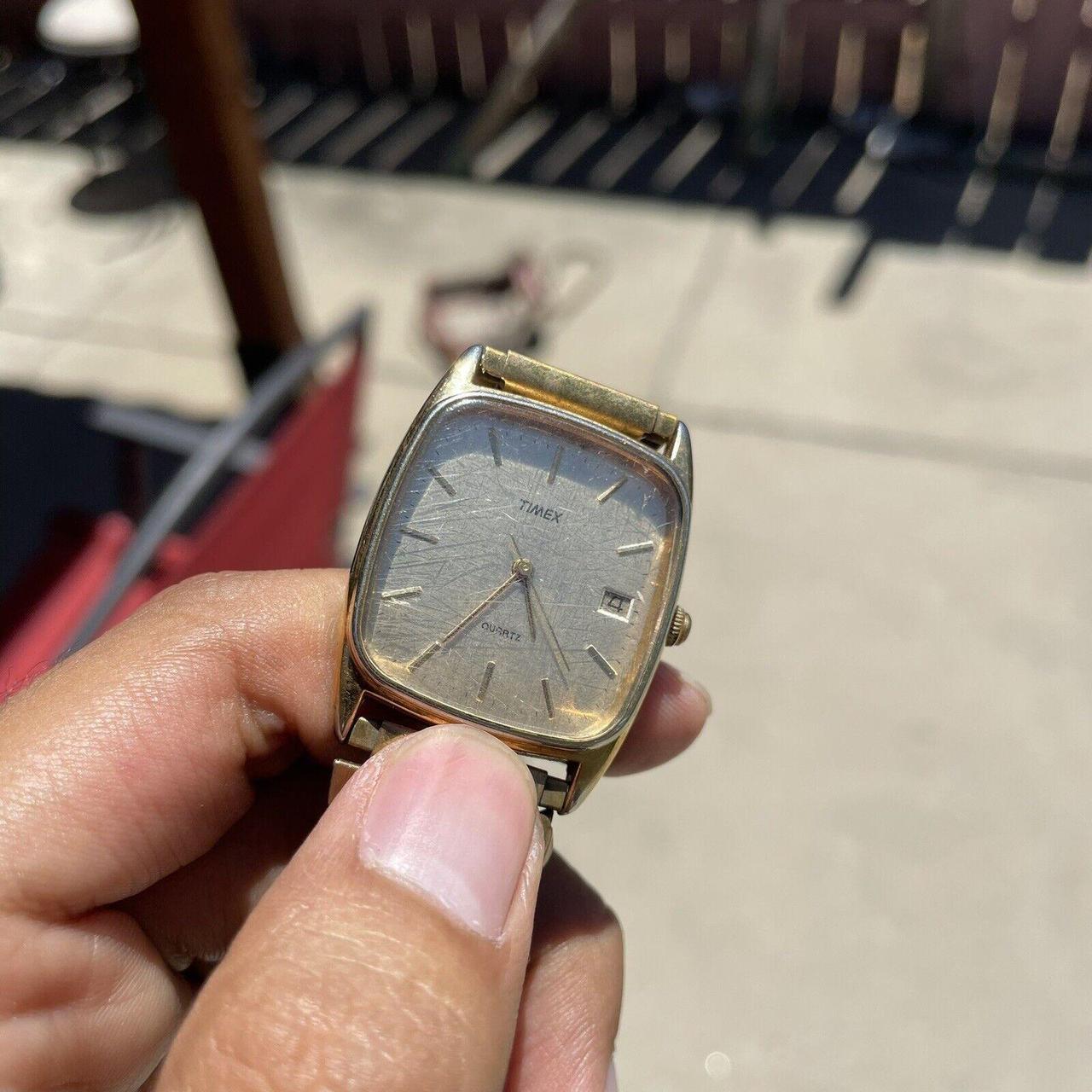 Vintage Timex LA Cell Two Tone Quartz Analog Men's... - Depop