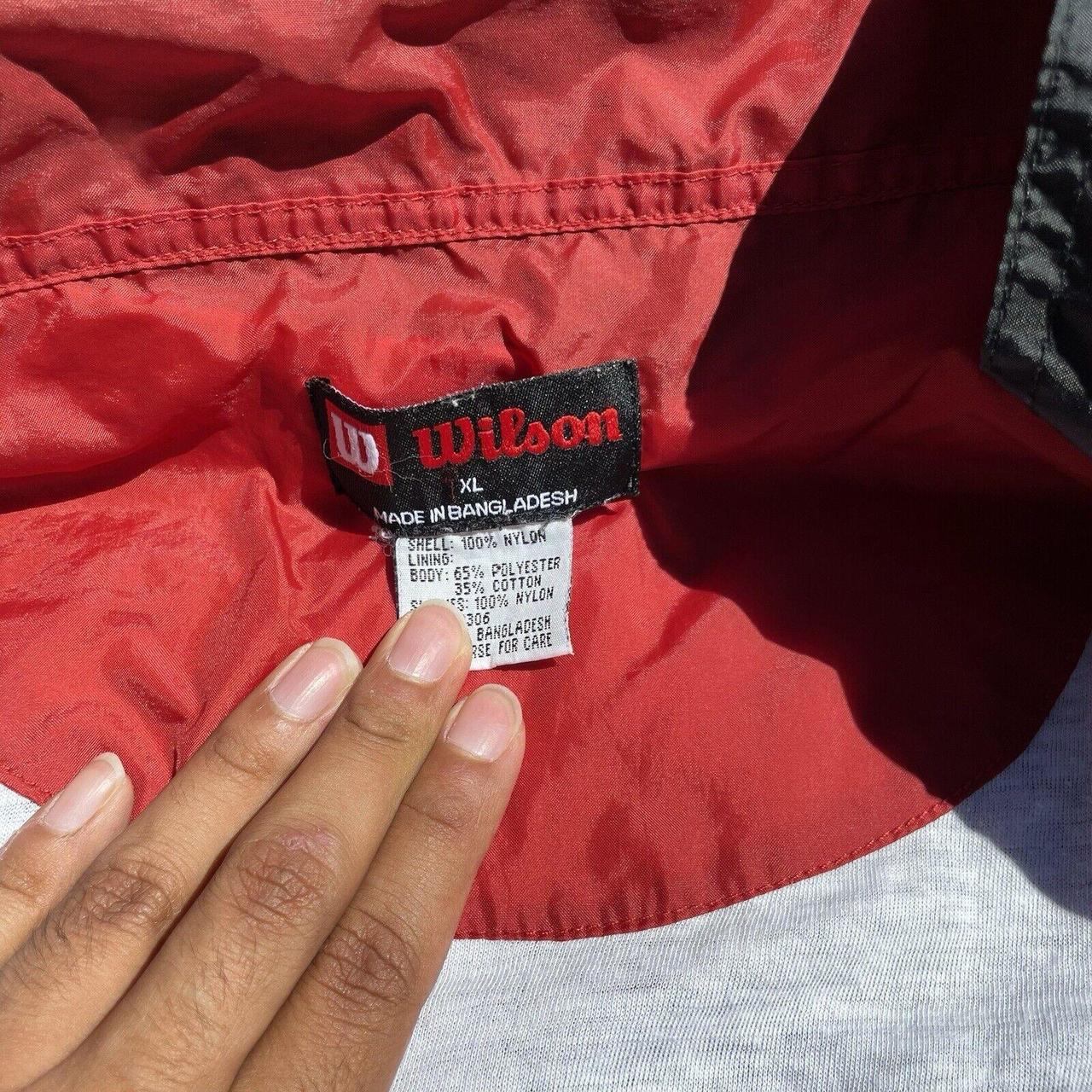 Vintage Wilson Windbreaker Jacket Adult Size XL Full... - Depop