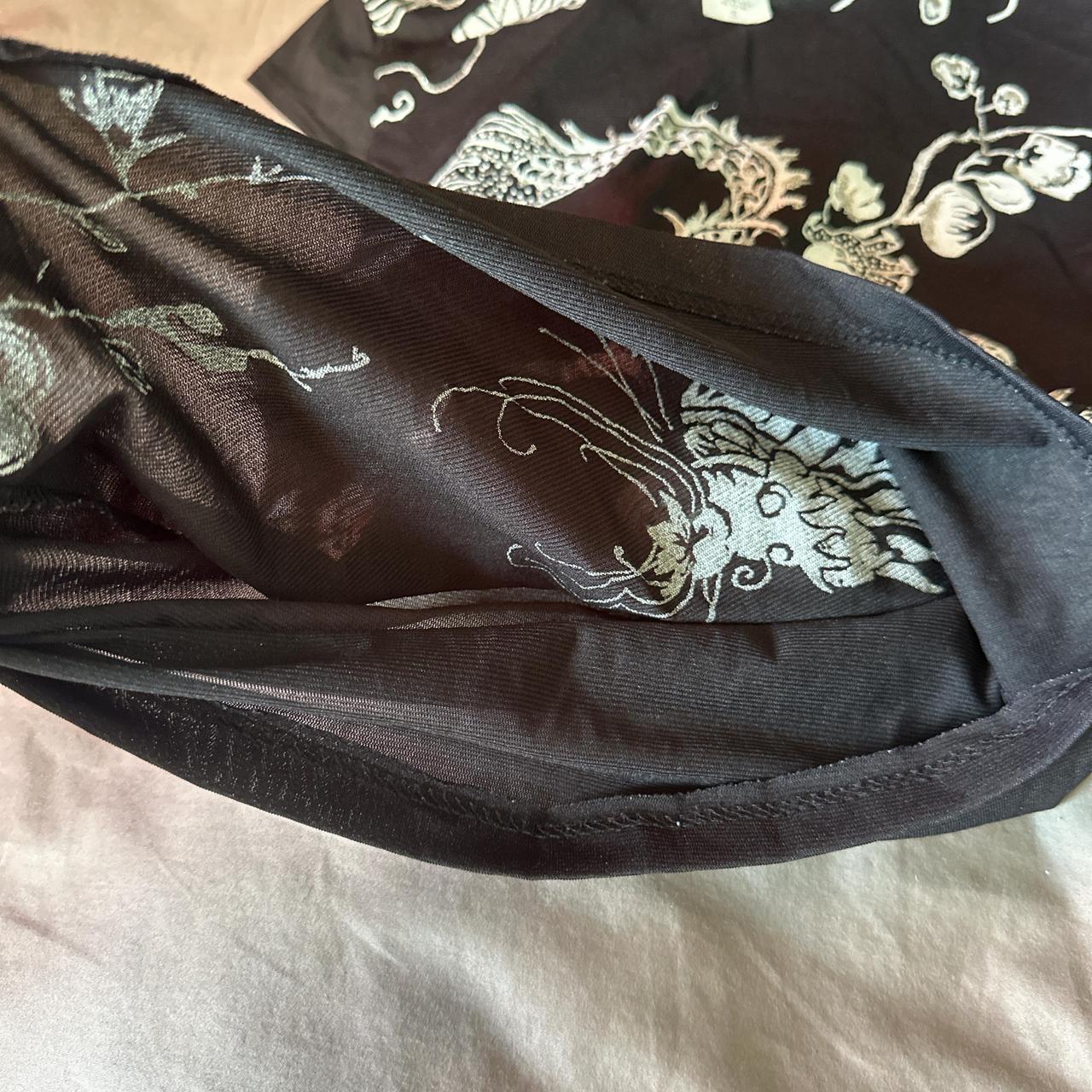 🐉super cool vintage dragon mesh top🐉 - fits size... | Depop