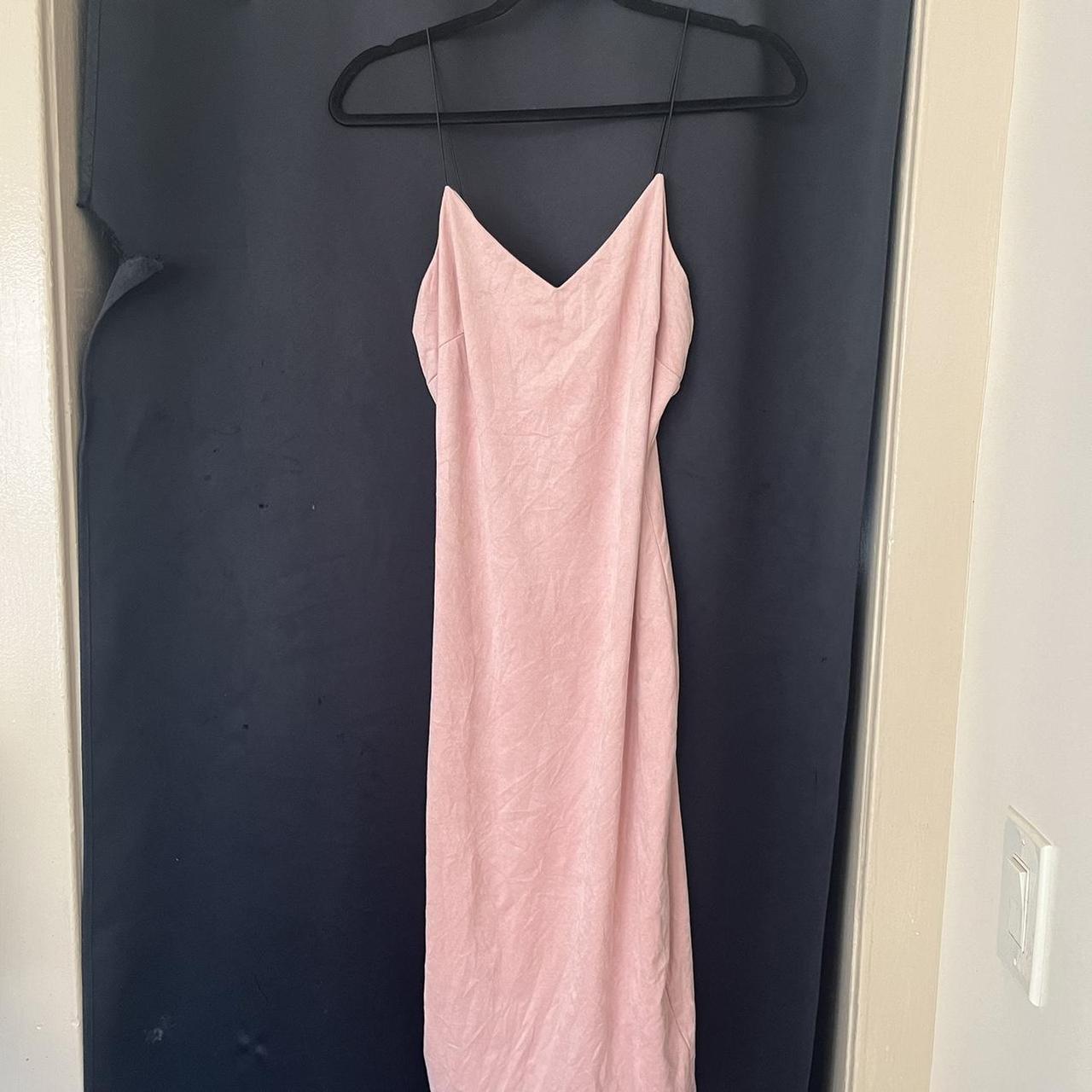 small spaghetti strap baby pink windsor slip... - Depop