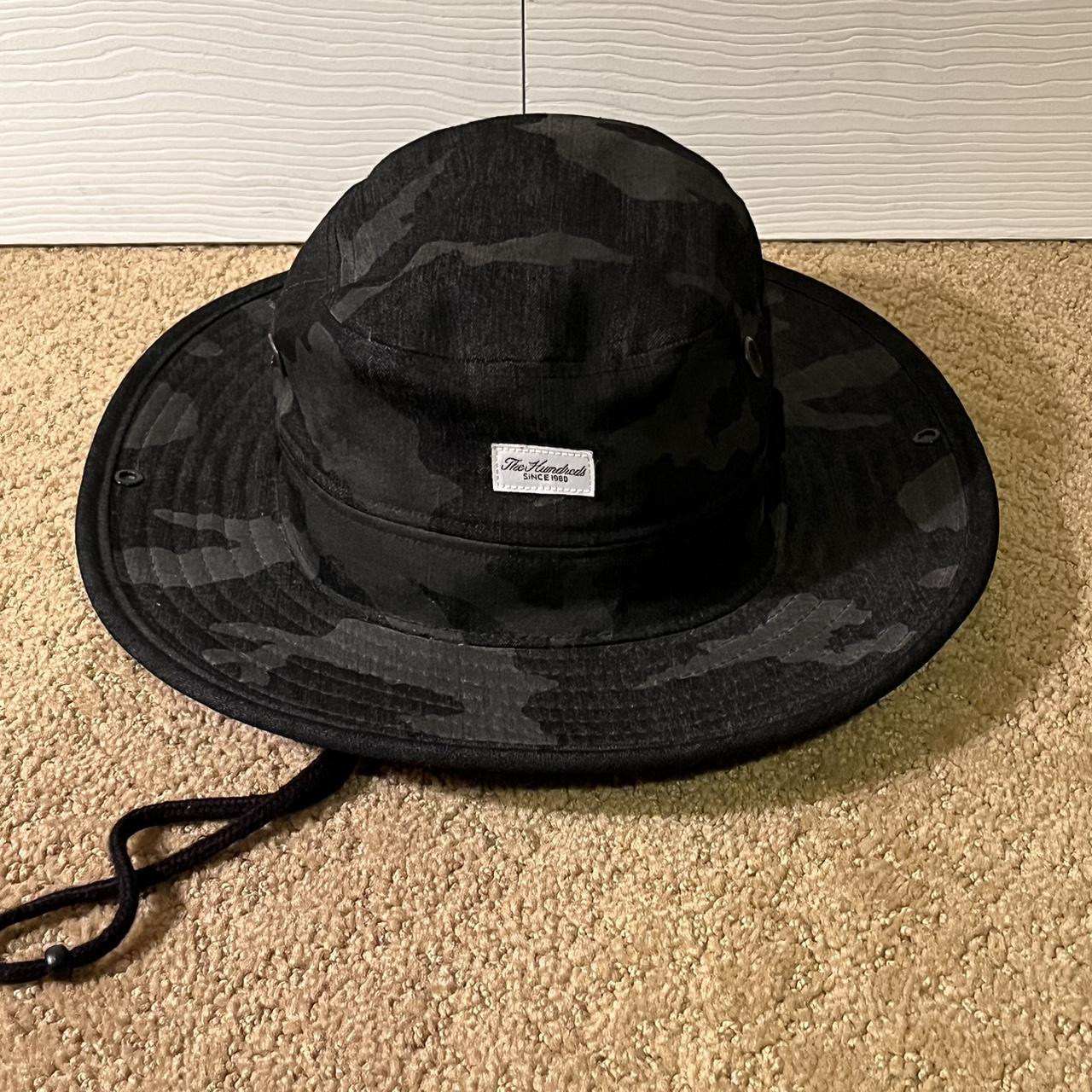 THE HUNDREDS CAMO BOONIE HAT Worn a couple... - Depop