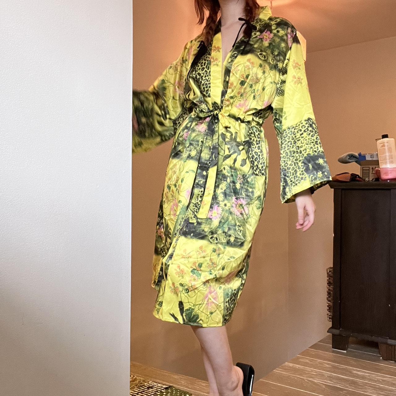 urban outfitters tags attached lime green robe. this... - Depop