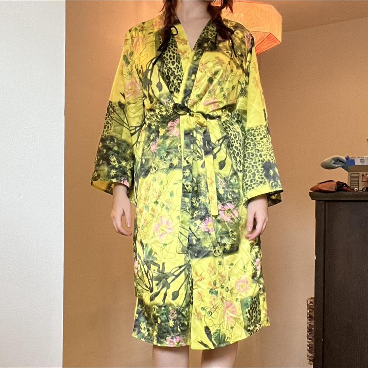 urban outfitters tags attached lime green robe. this... - Depop