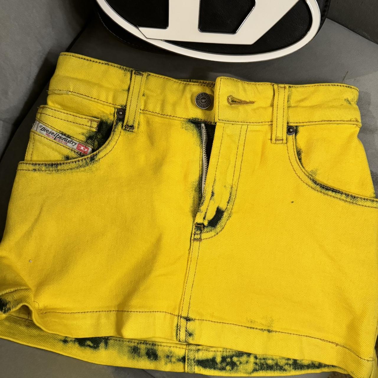 Yellow Diesel Skirt, I can’t fit it haven’t worn... - Depop